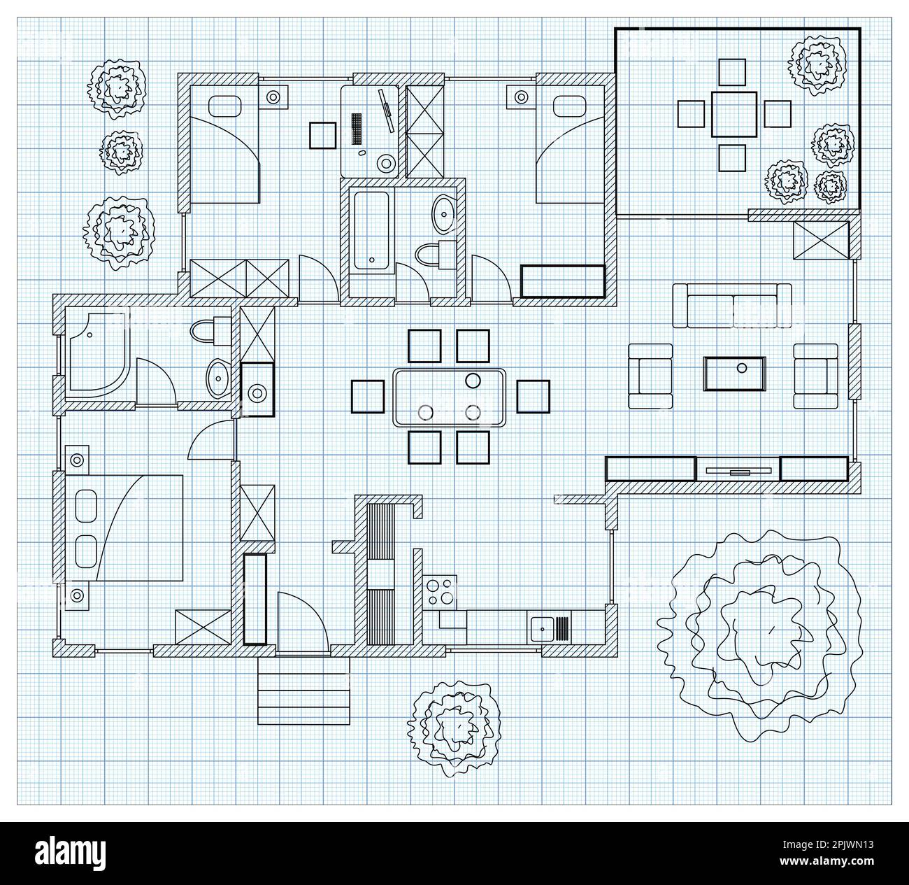 Kitchen garden plan sketch hi-res stock photography and images - Alamy