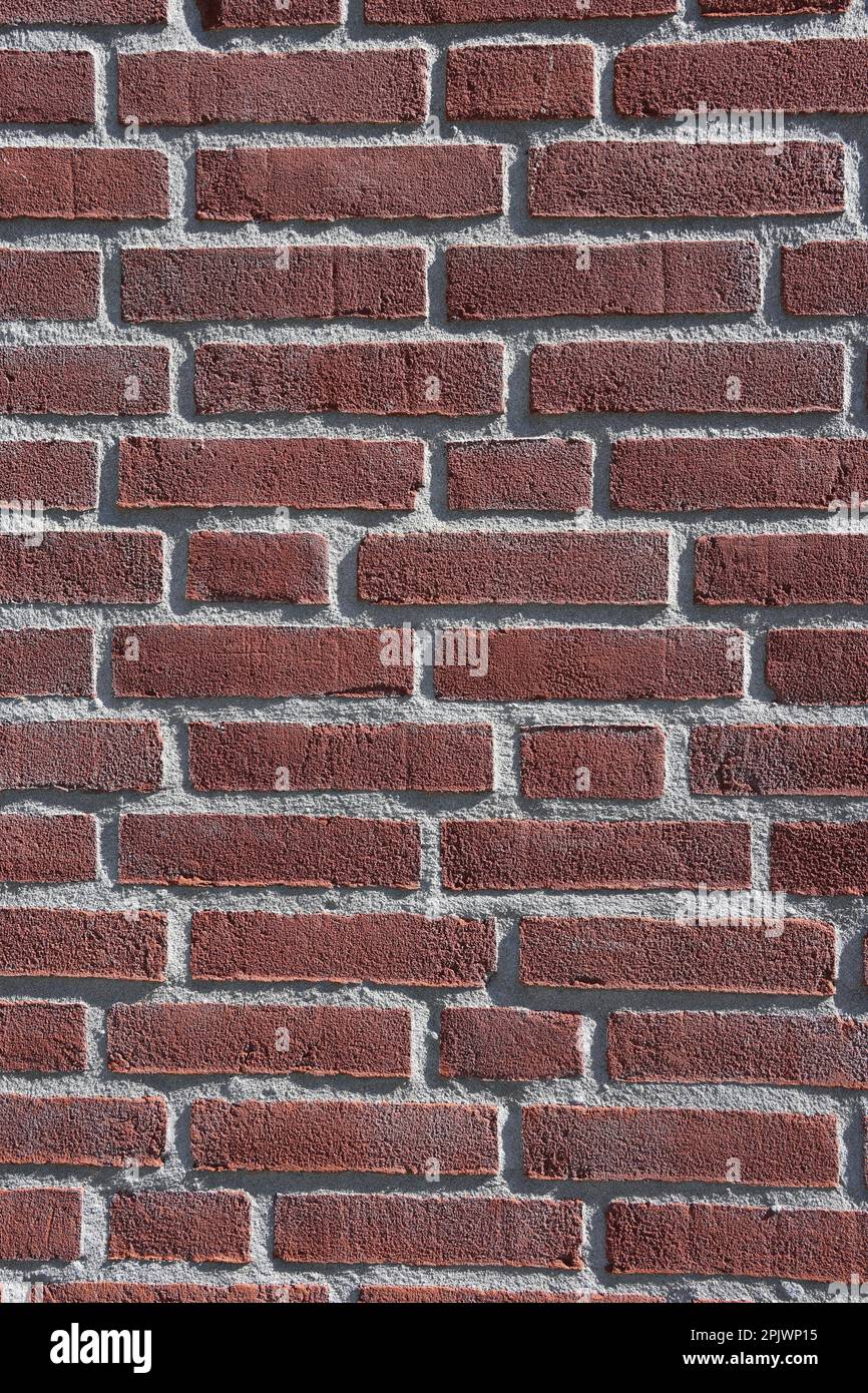 Closeup of pattern of red brick wall Stock Photo - Alamy