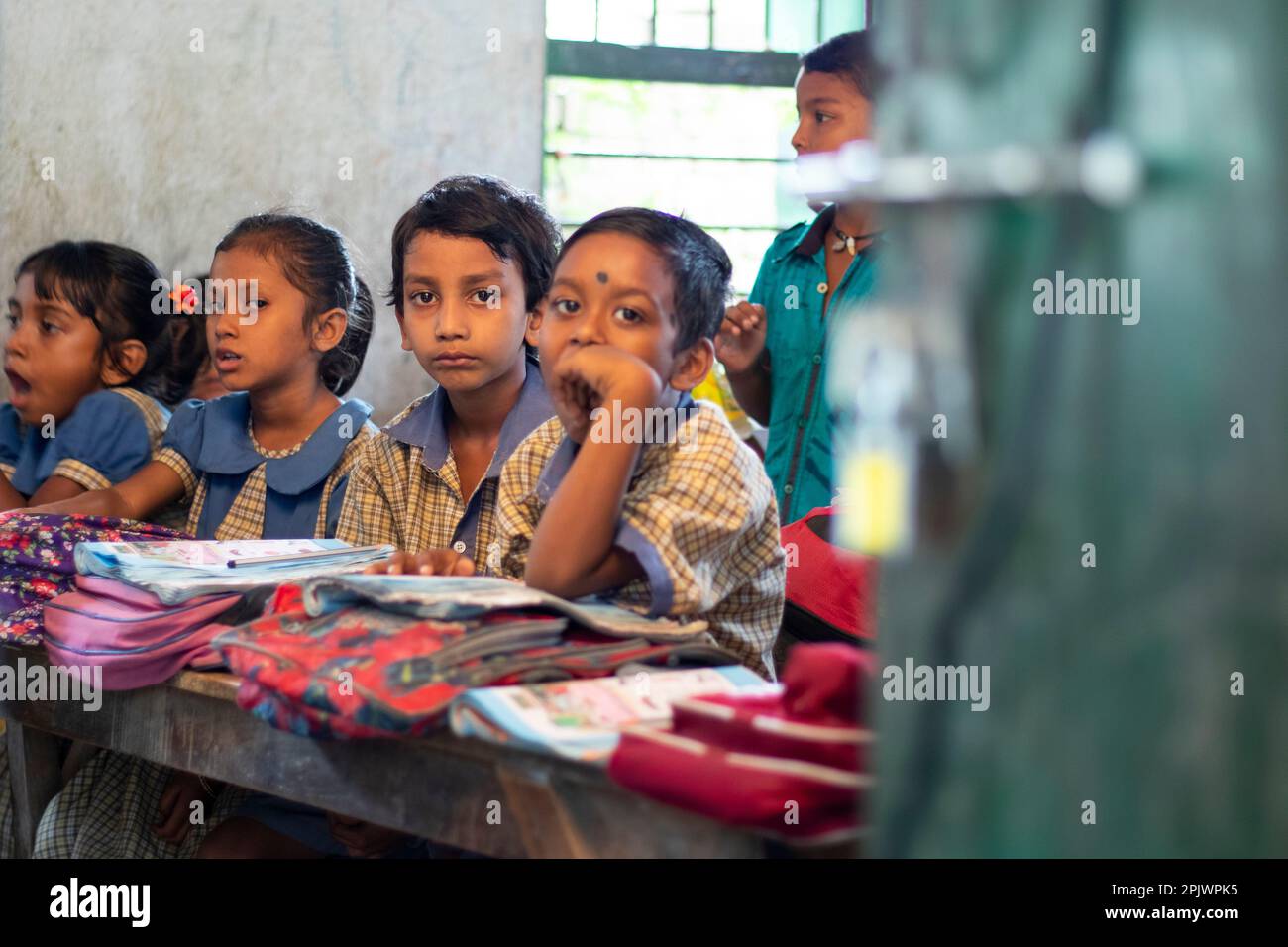 Boys studying in government school hi-res stock photography and images ...