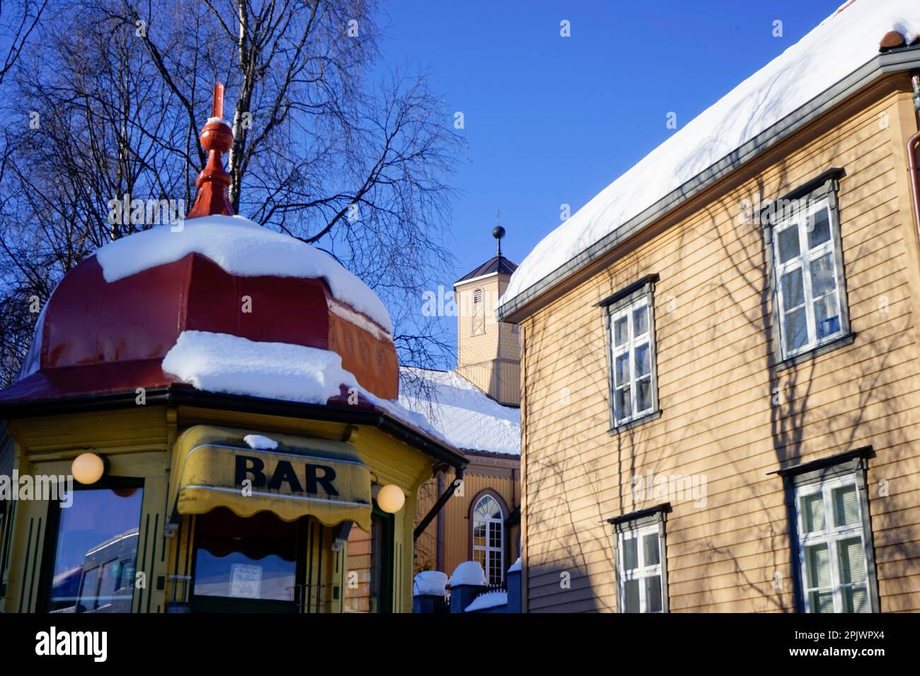 Smallest Bar. Tromso, Norway Stock Photo - Alamy