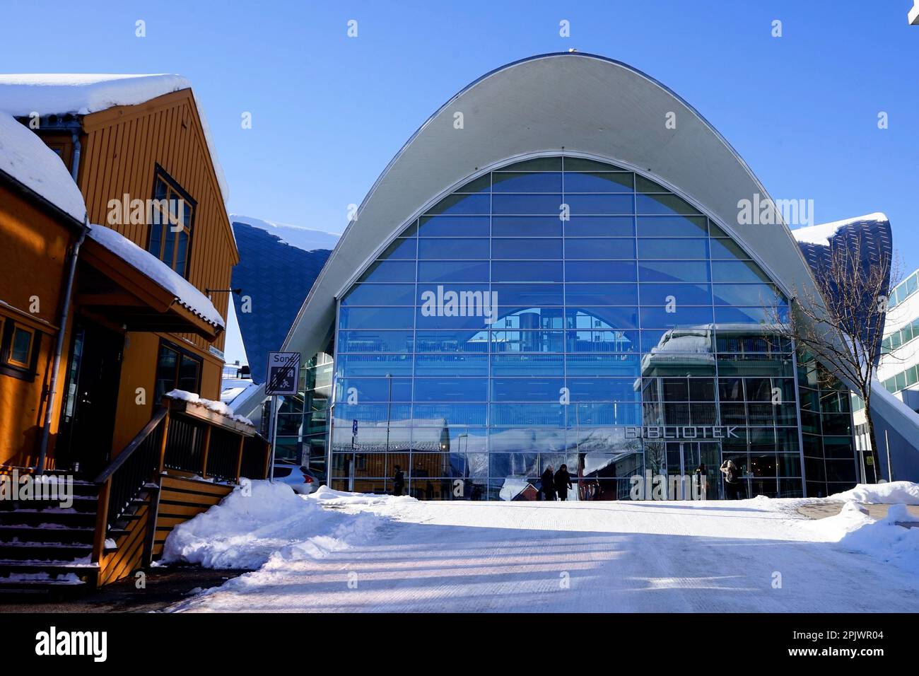 Bibliotek, Tromso, Norway Stock Photo - Alamy