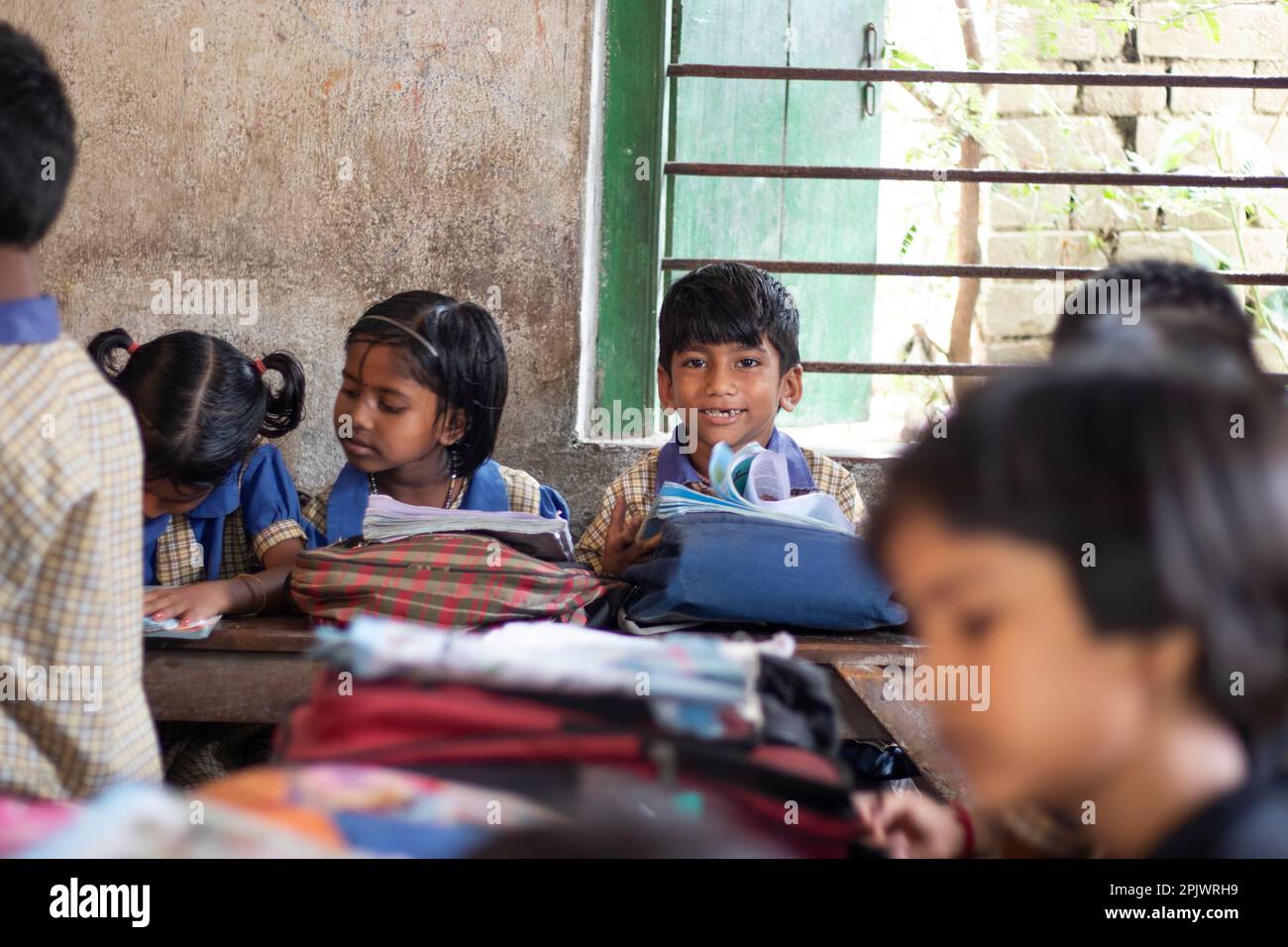 school Students studying in classroom Stock Photo - Alamy