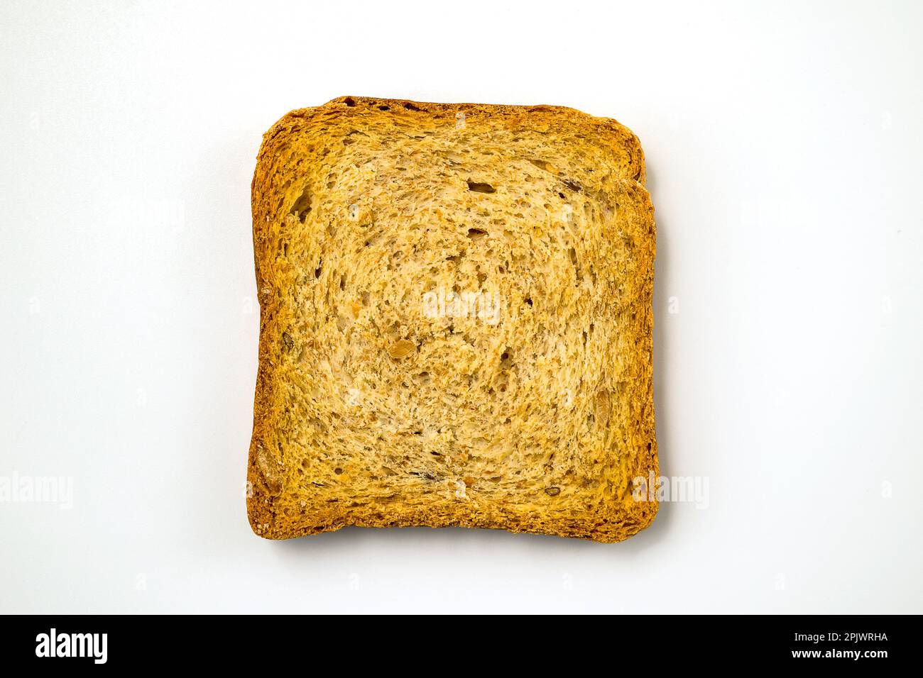 Crackers of dried rye bread on white background. Crunchy rusk or toast ...