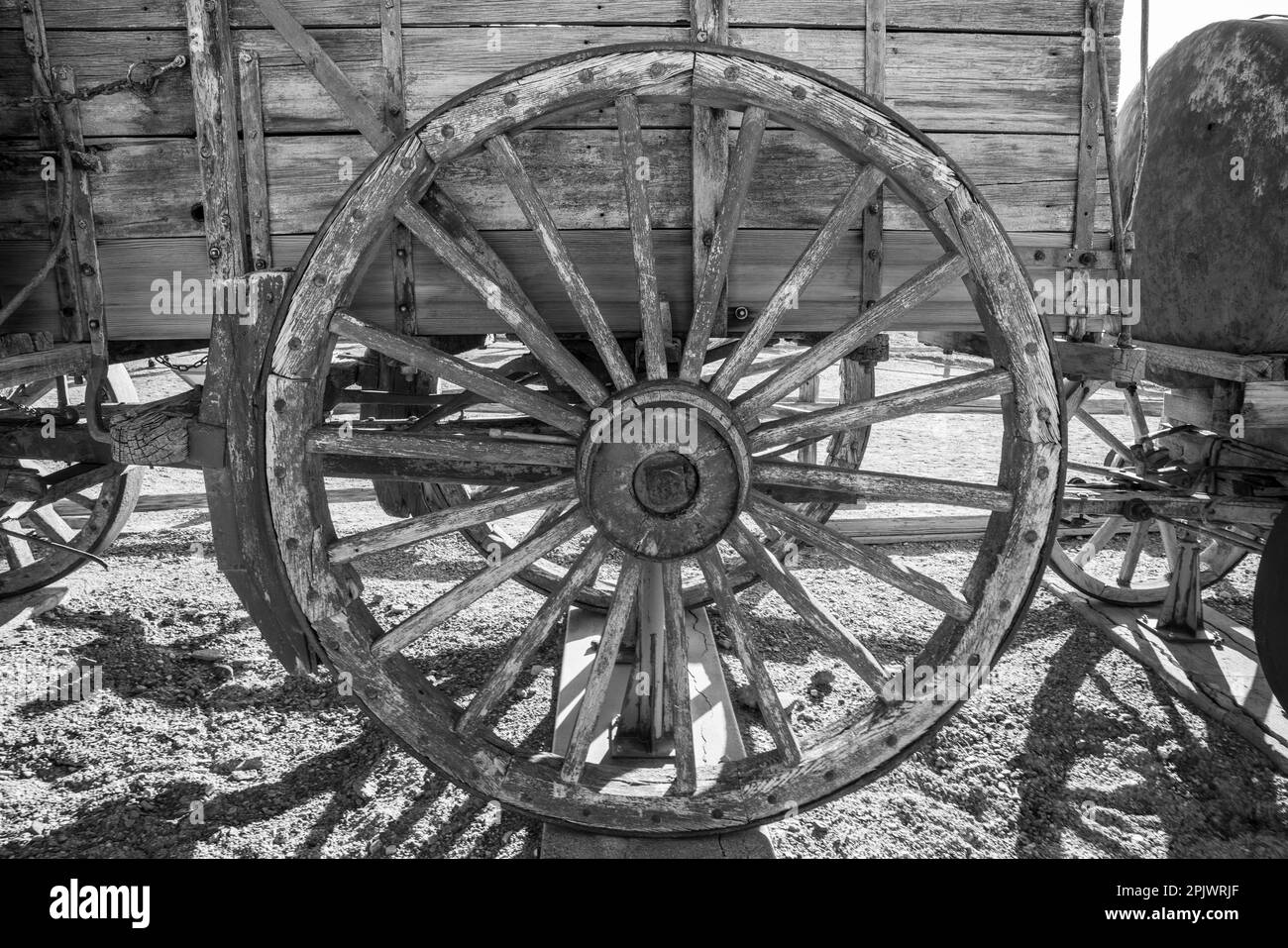 Preserved 20 mule team wagon for hauling Borax Stock Photo - Alamy