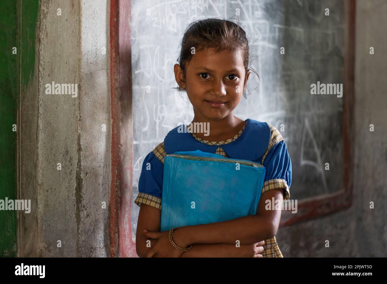 Indian villager student standing hi-res stock photography and images ...