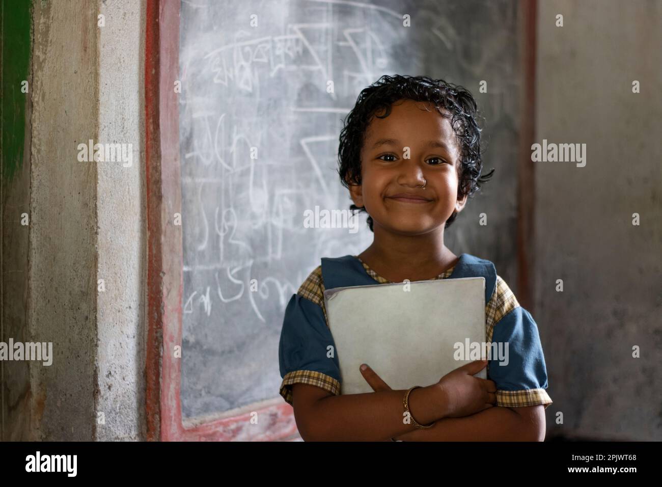 Indian villager student standing hi-res stock photography and images ...