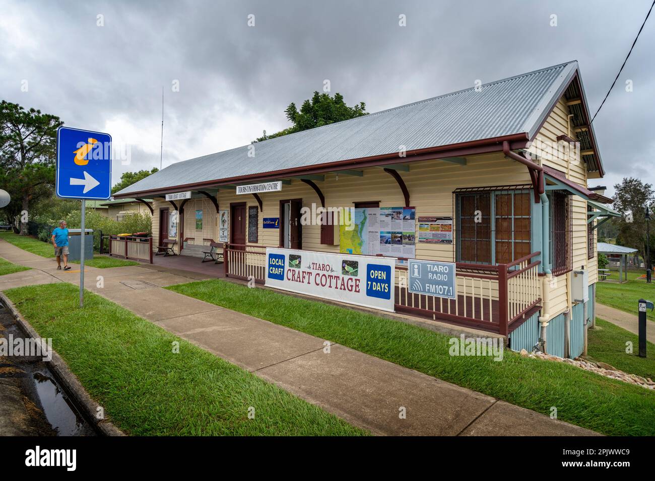Tiaro Information Centre and Craft Shop housed in old Tiaro Railway ...
