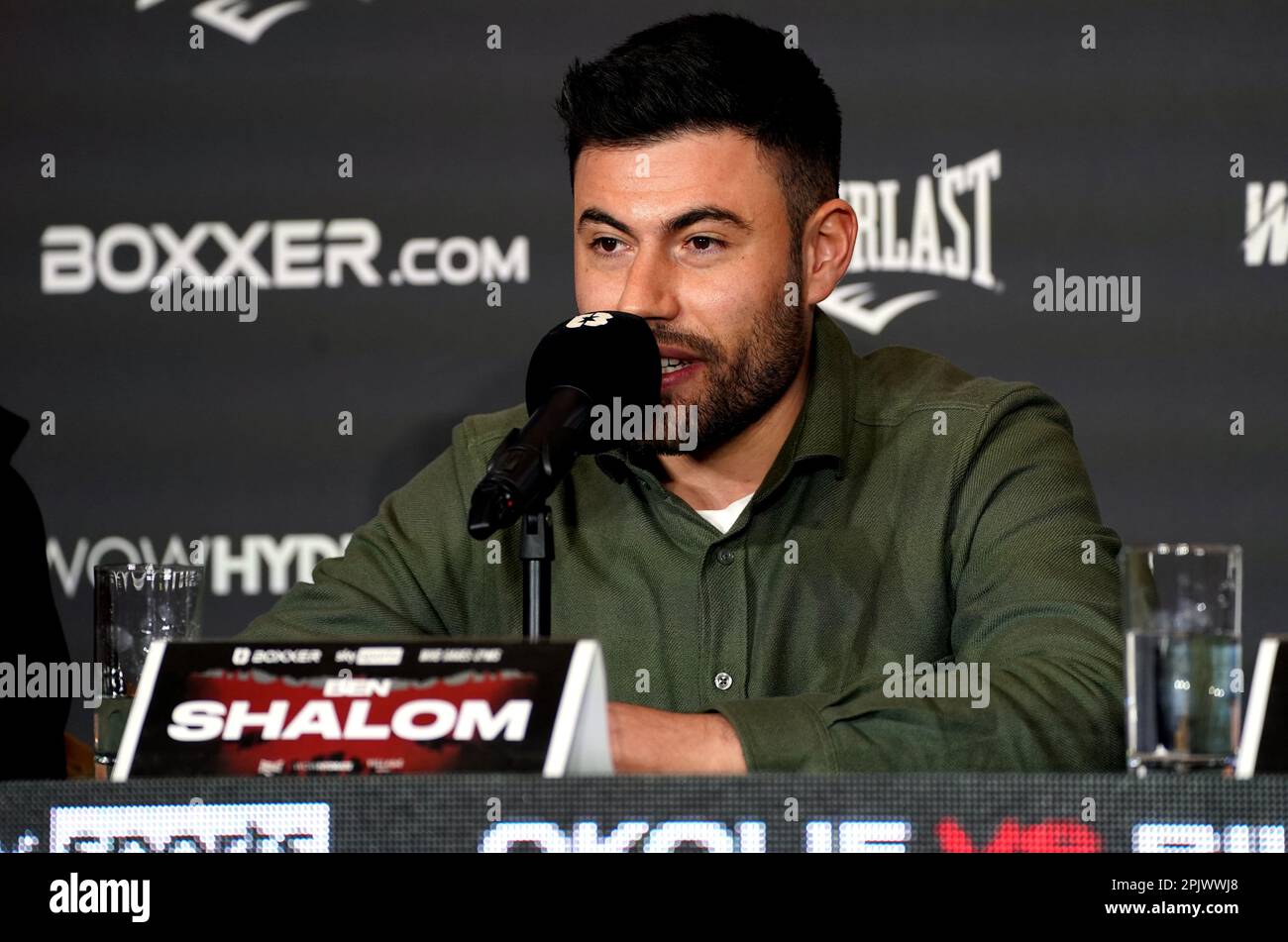 Promoter Ben Shalom during a press conference at the Landmark Hotel ...