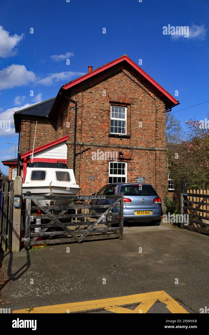 The former station masters house at Hunmanby is now a private residence ...