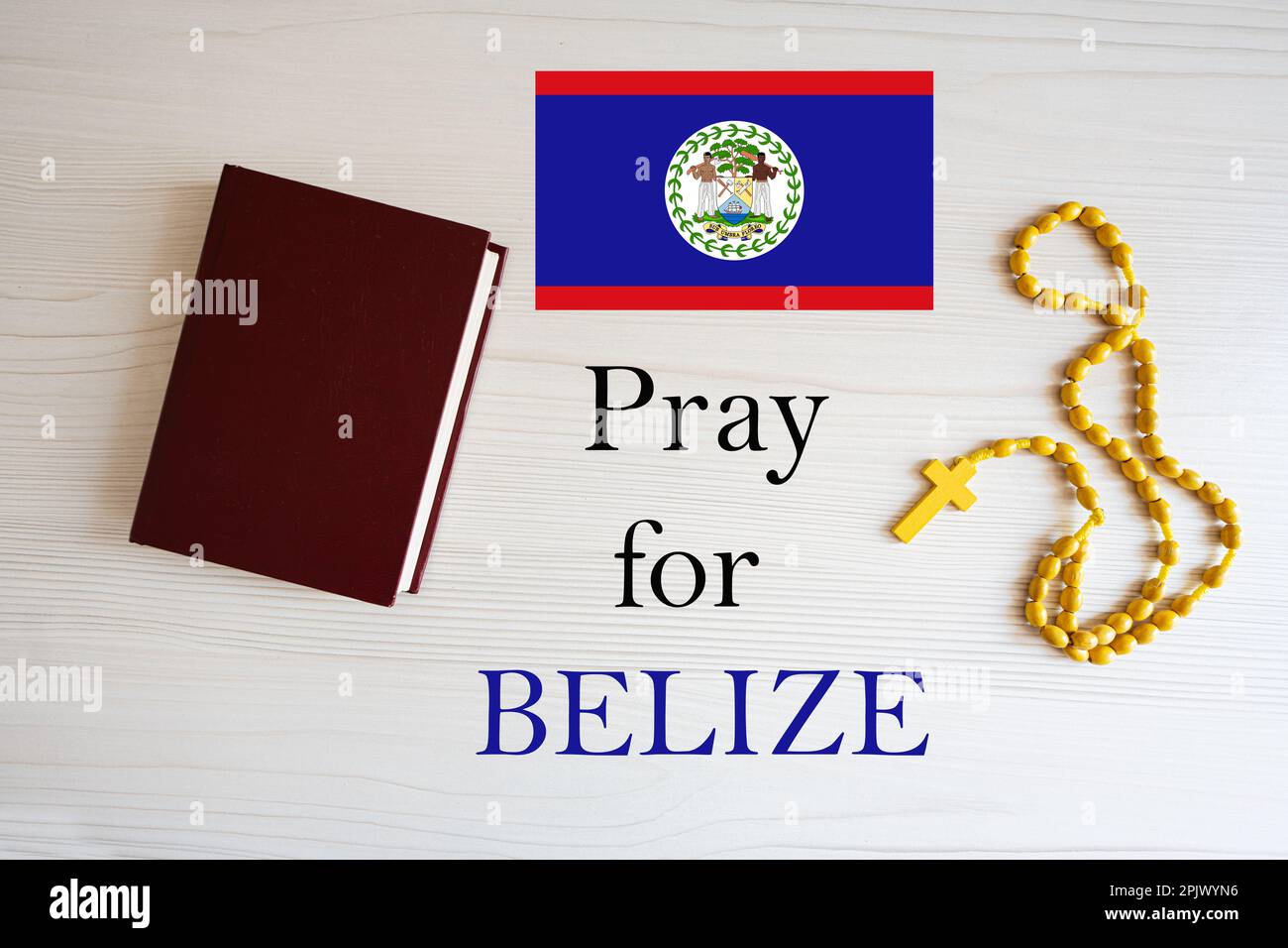 Pray for Belize. Rosary and Holy Bible background Stock Photo - Alamy