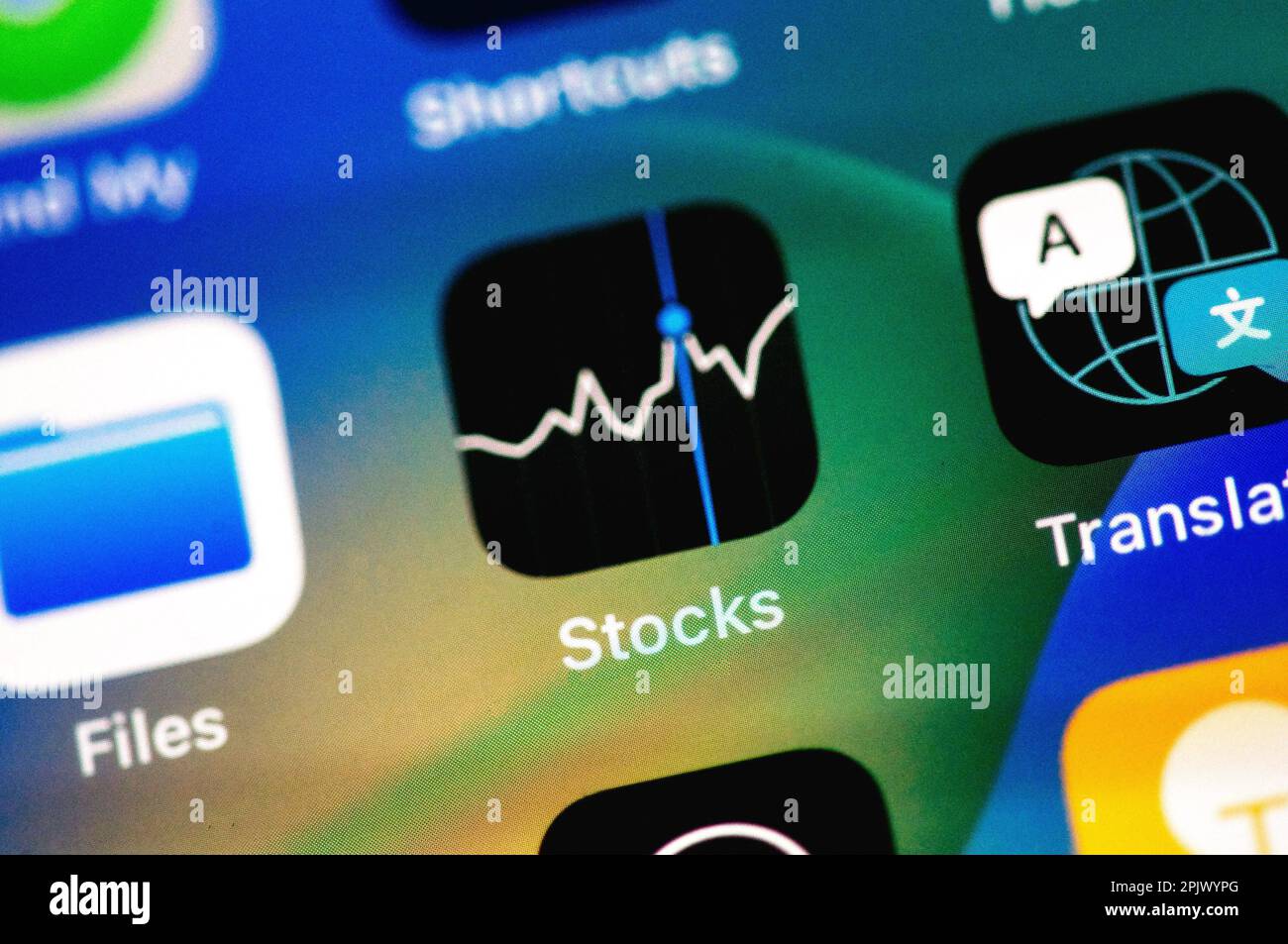 stocks and shares app Stock Photo - Alamy