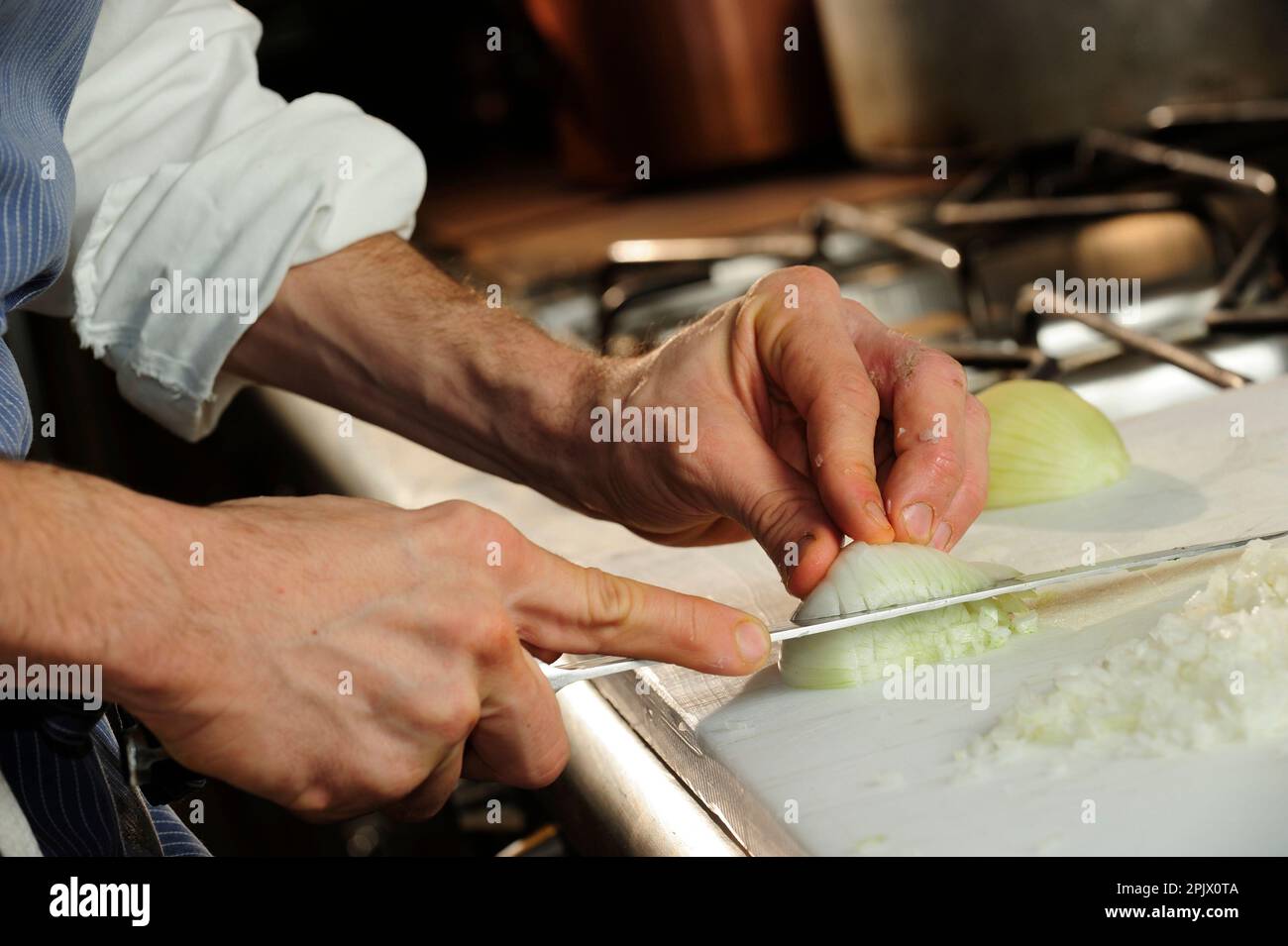 Preparation of a traditional risotto, Italy, Europe Stock Photo - Alamy