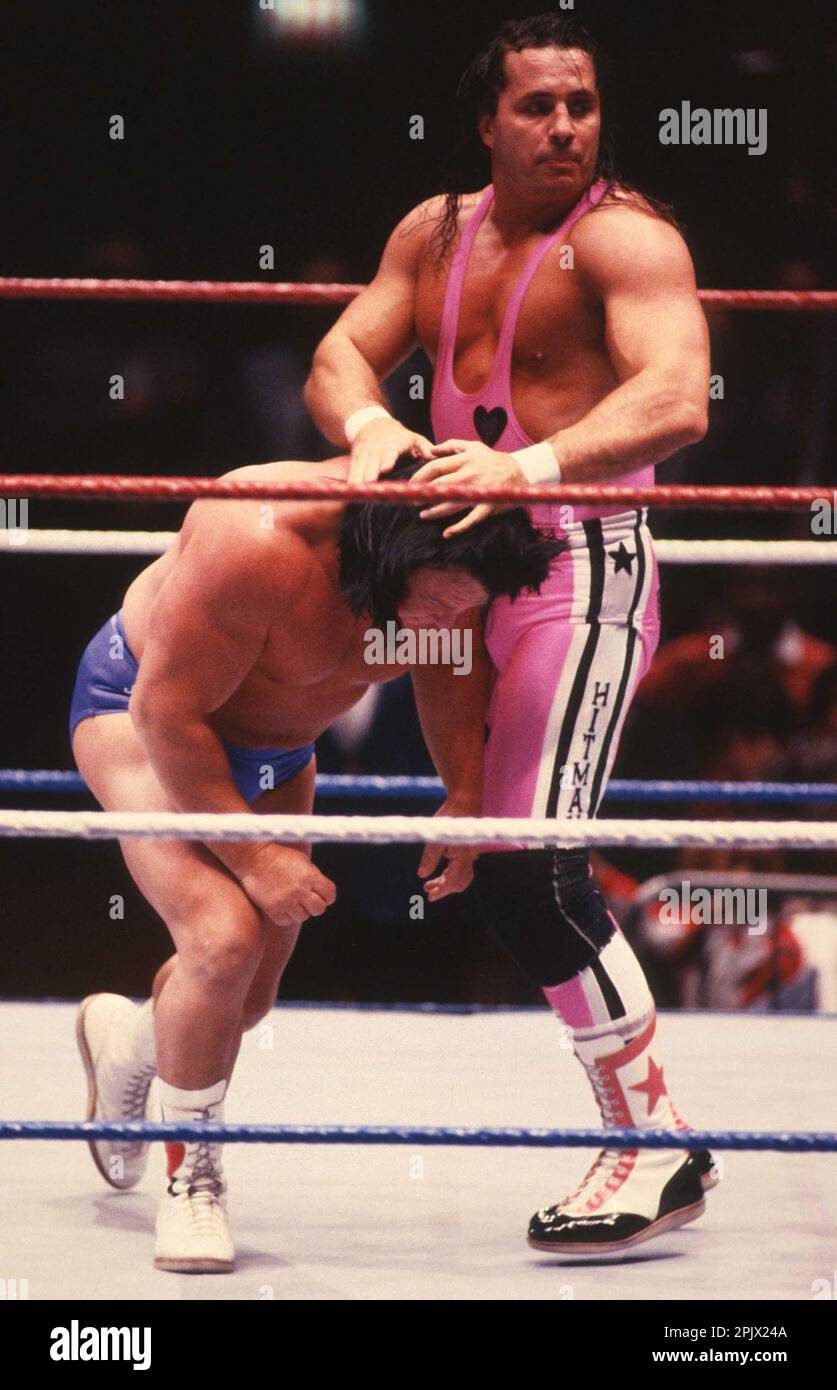 1990 Bret Hart Greg Valentine Photo by John Barrett/PHOTOlink Stock ...