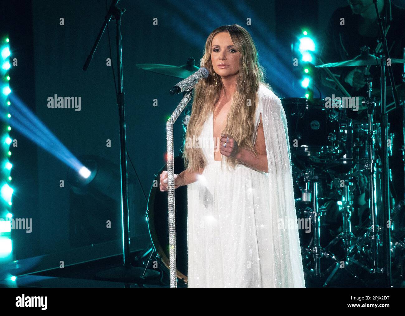 Carly Pearce performs during the 2023 CMT Music Awards at Moody Center ...