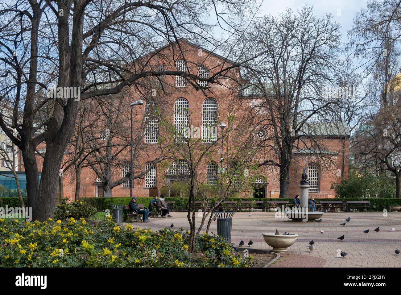 SOFIA, BULGARIA - MARCH 31, 2023: Panoramic view of Rakovski street in city of Sofia, Bulgaria ...