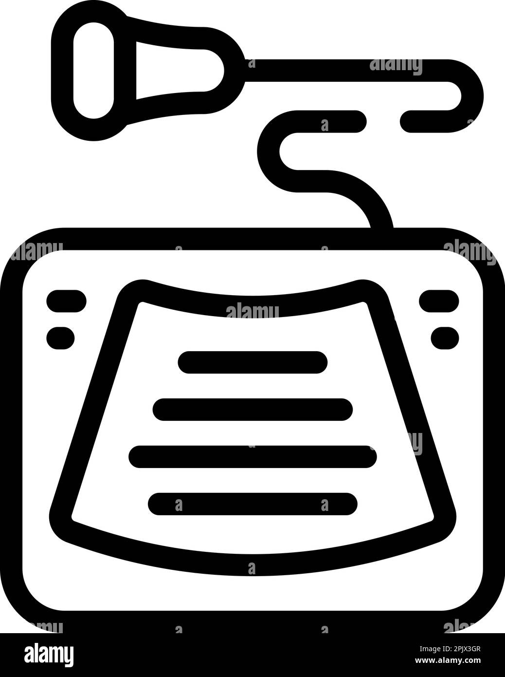 Pet examination icon outline vector. Dog animal. Pet health Stock ...