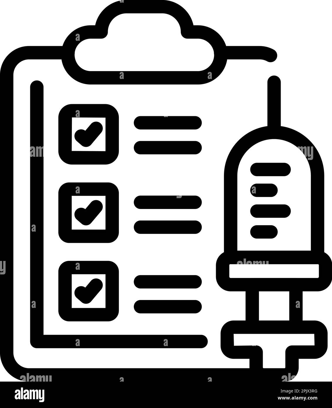 Vaccine injection icon outline vector. Pet dog. Bone paw Stock Vector ...