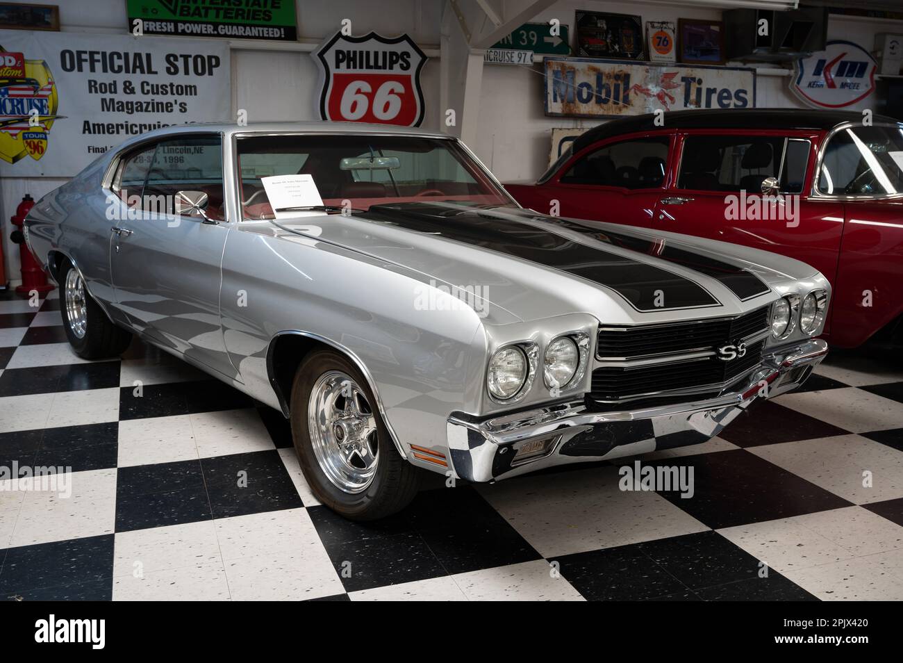 Detail of a classic american muscle car Chevrolet Chevelle SS Stock ...