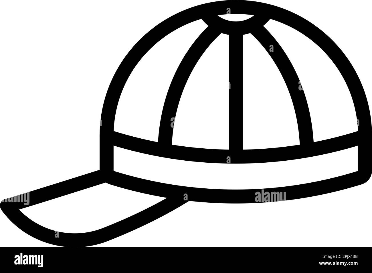 Back cap icon outline vector. Front baseball. Fabric base Stock Vector ...