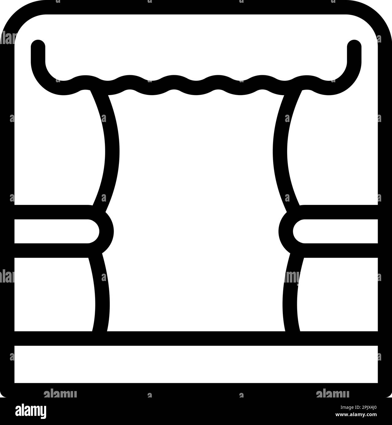 Theater icon outline vector. Puppet show. Curtain toy Stock Vector ...