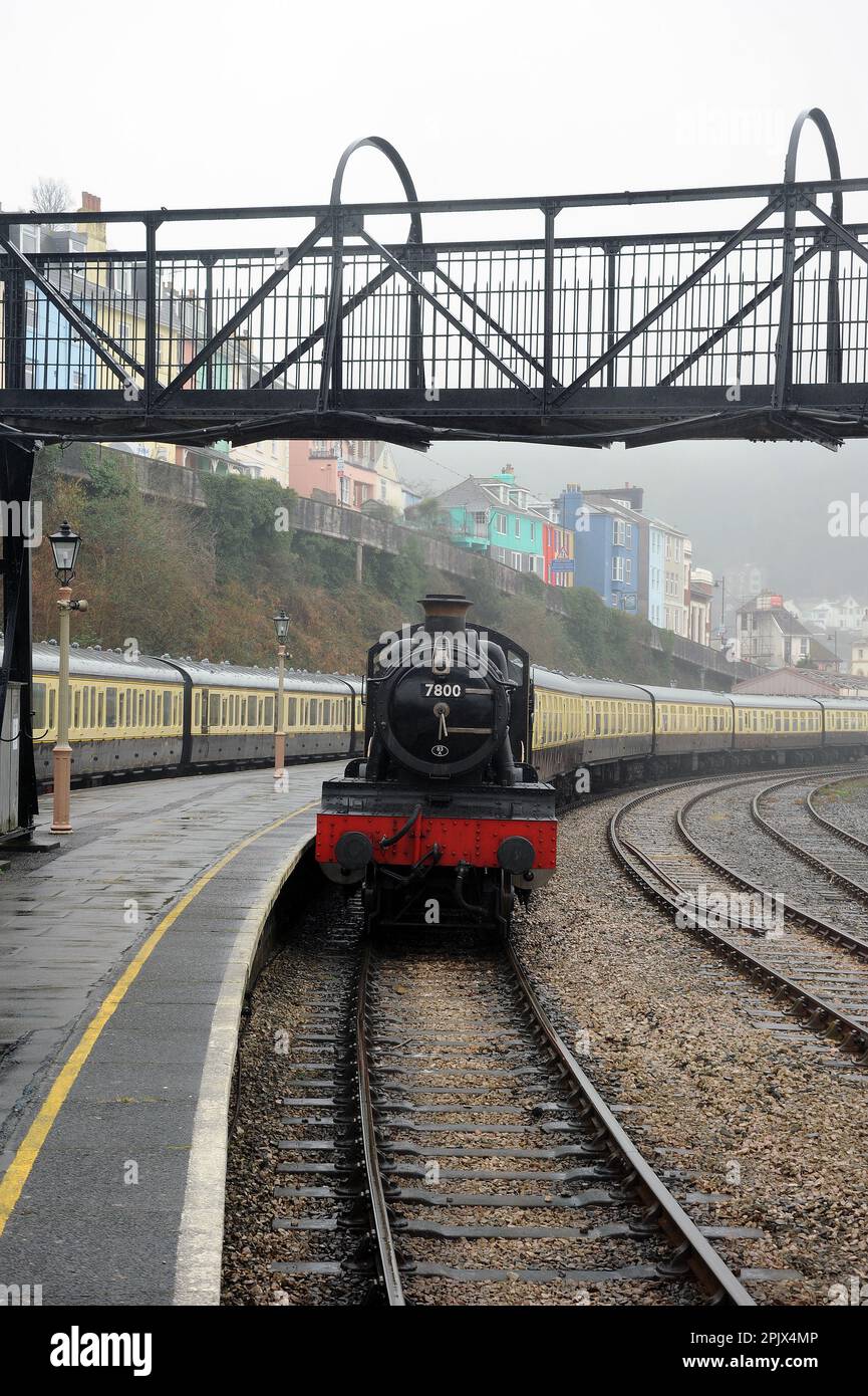 "Lydham Manor" (running as class pioneer 7800 "Torquay Manor") at ...