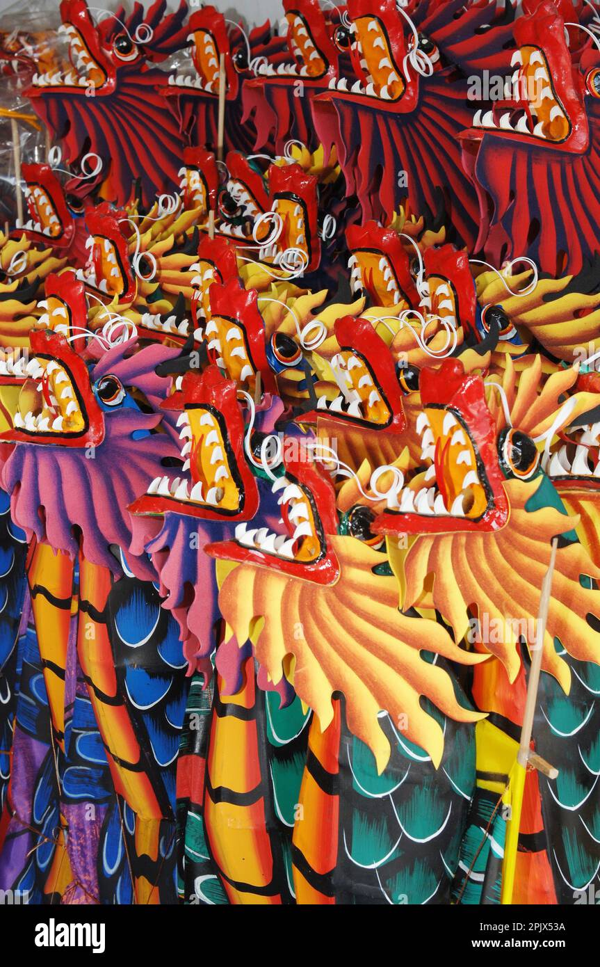 Traditional kites in the Jaya Sai Ran kites in Batuan Ubud, Bali Stock ...