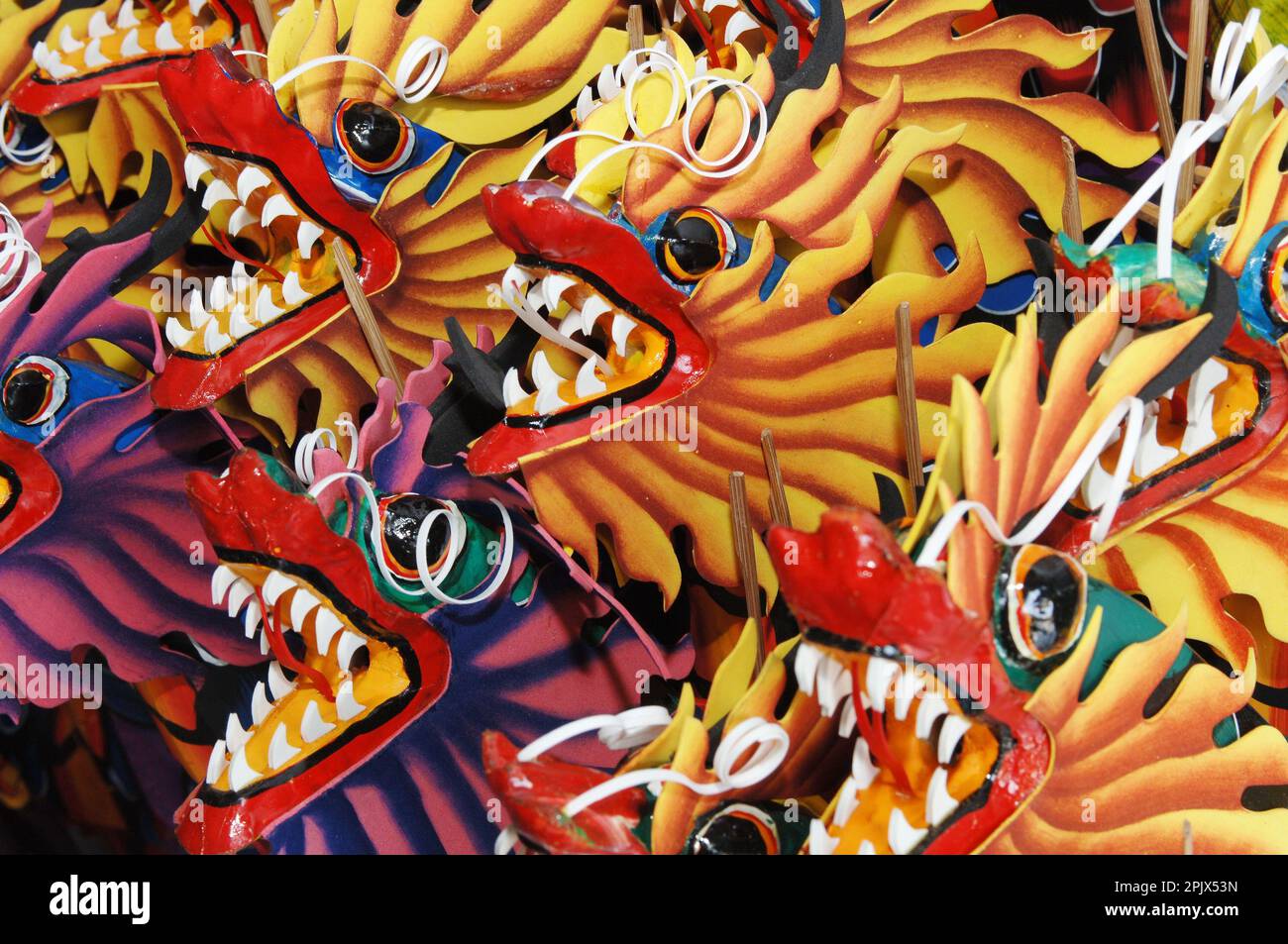 Traditional kites in the Jaya Sai Ran kites in Batuan Ubud, Bali Stock ...