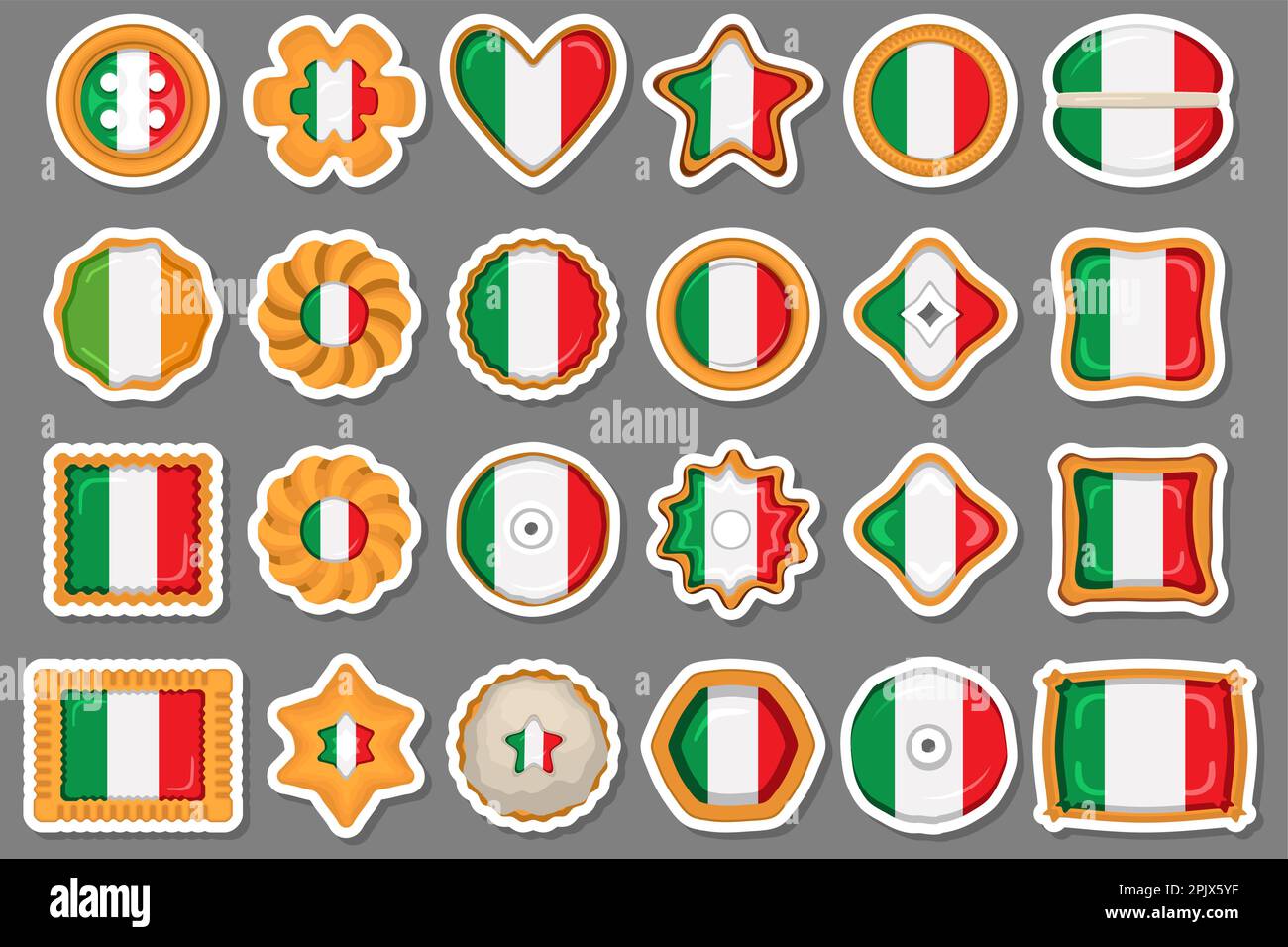 Homemade cookie with flag country Ireland in tasty biscuit, cookie ...