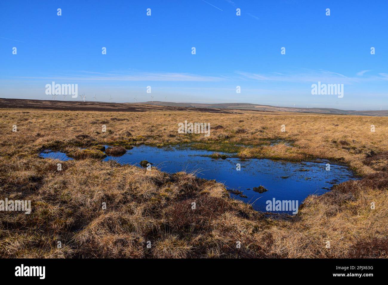 Pennine Way, approaching Gaddings Dam Stock Photo - Alamy