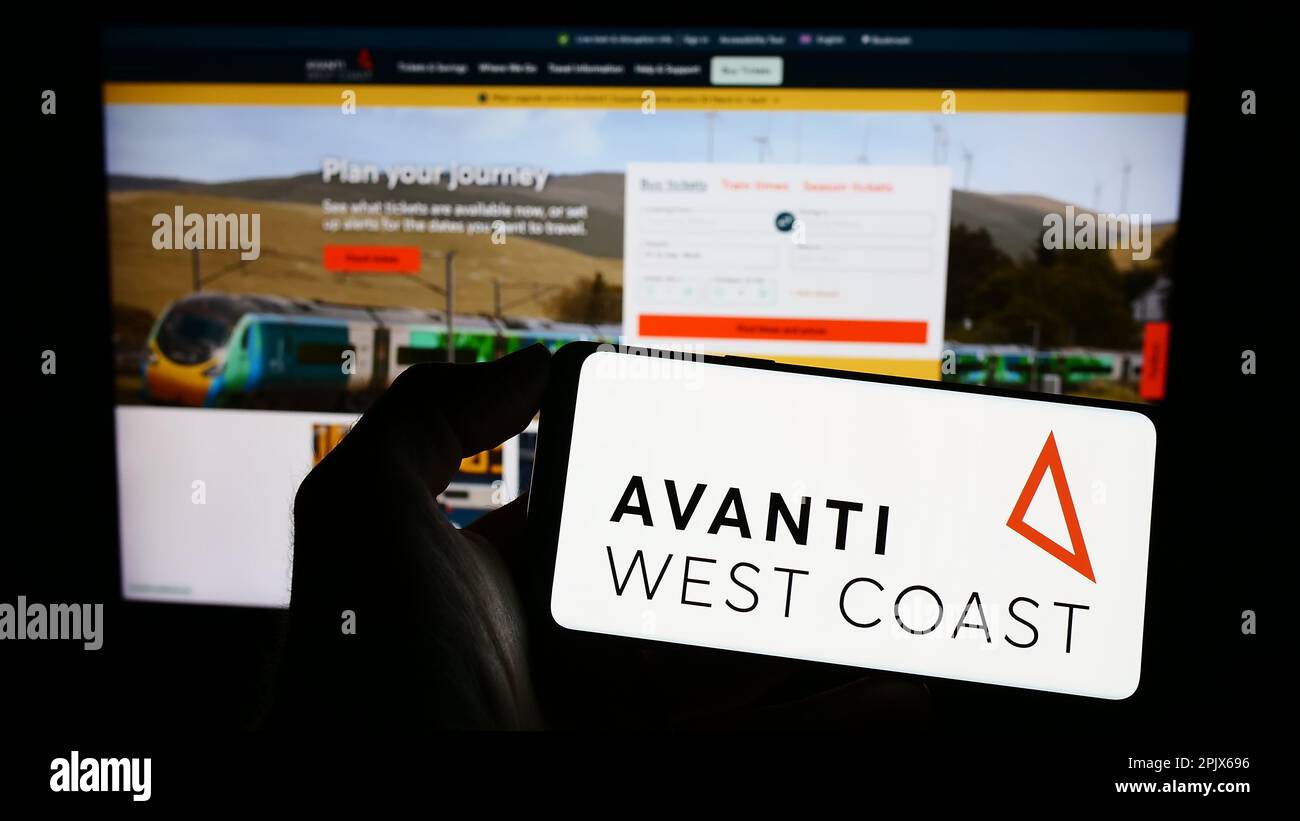 Avanti west coast logo hi-res stock photography and images - Alamy