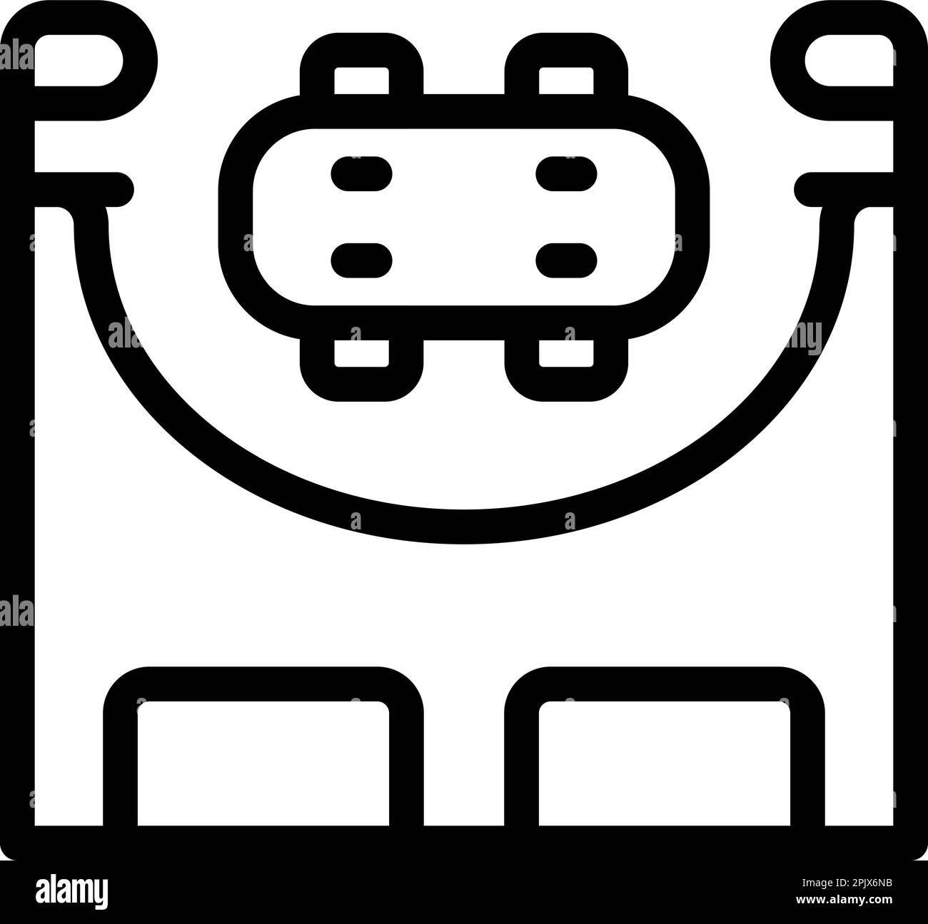 Skate ramp icon outline vector. Urban sport. Wall track Stock Vector ...