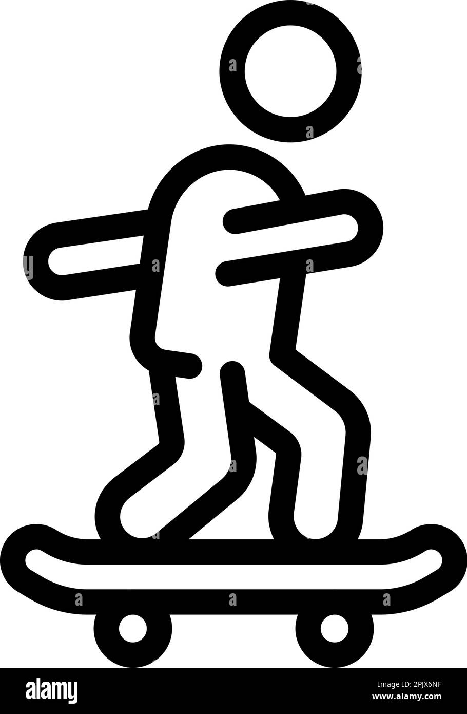 Kid skater icon outline vector. Skate park. Arena rider Stock Vector ...