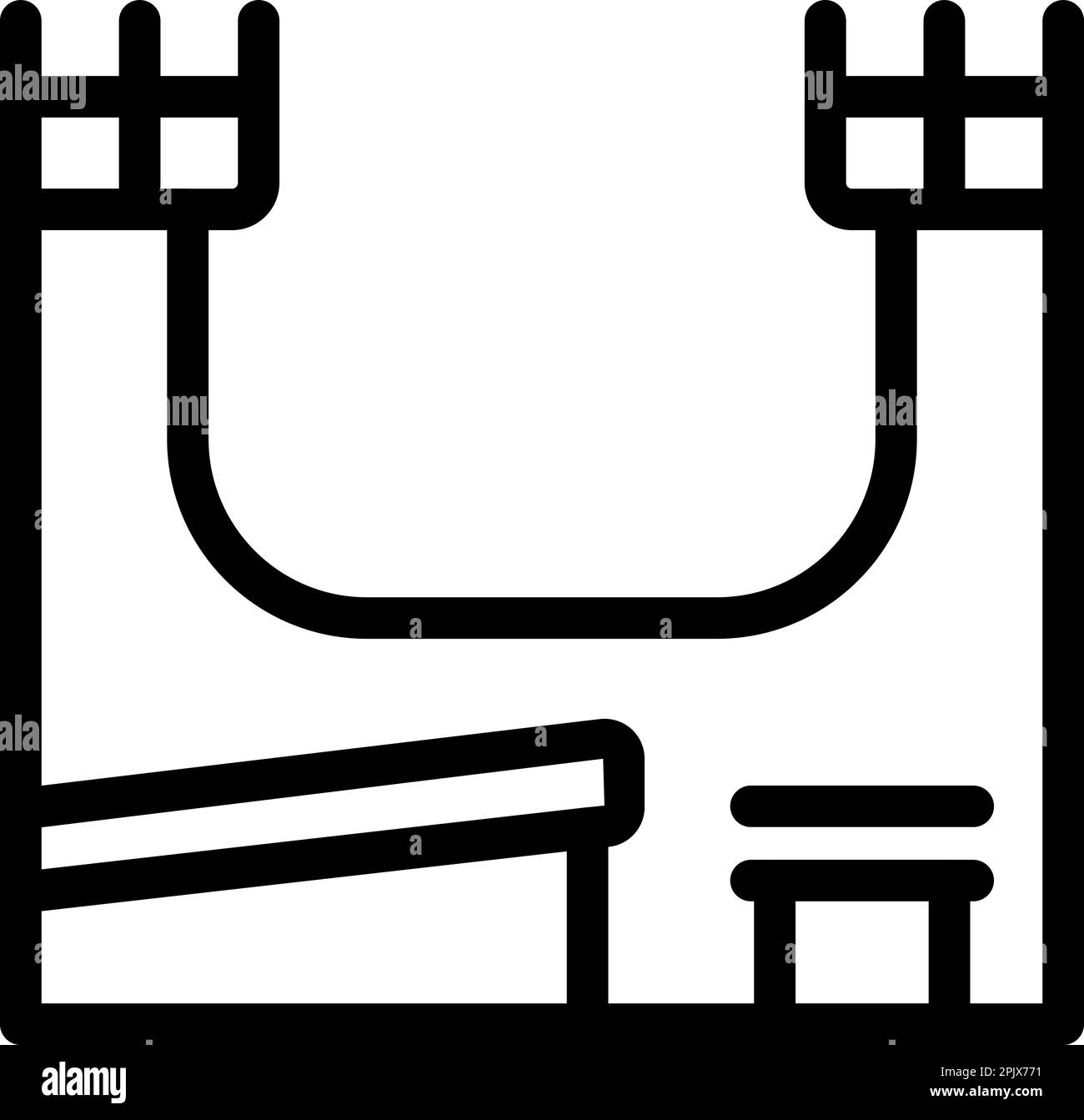 Skate ramp icon outline vector. Park skateboard. Active street Stock ...