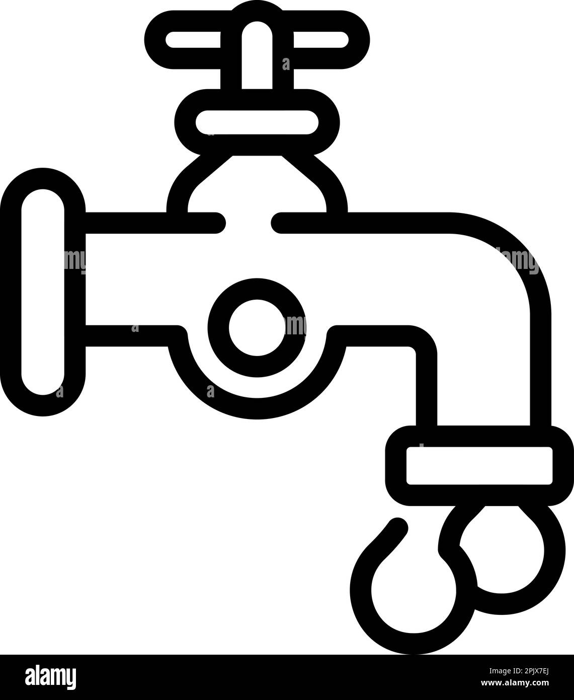 Water tap sanitary icon outline vector. Tank clean. Cooler ware Stock ...