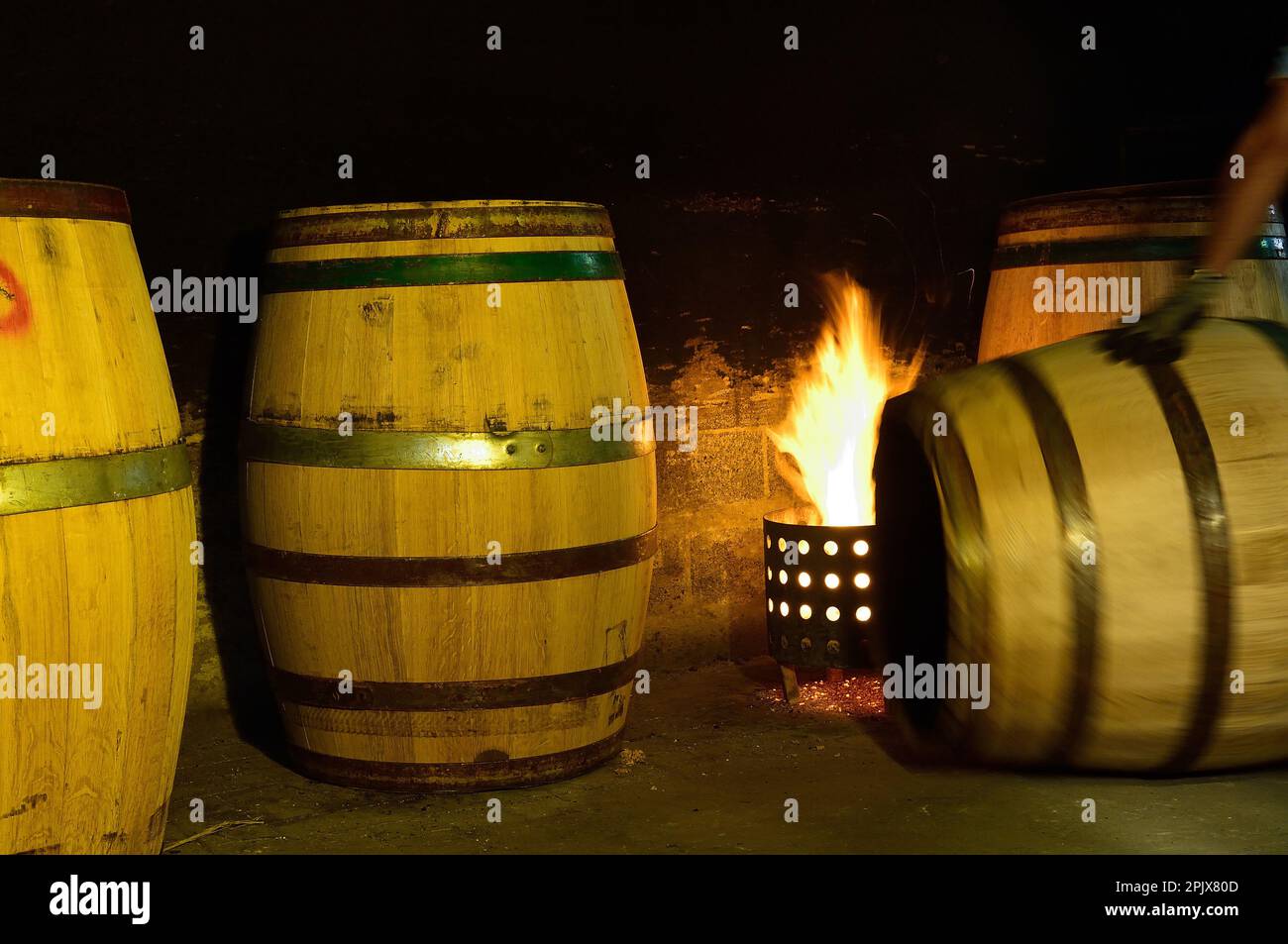 Handcrafted construction of barrels at Gamba Botti, Castell'Alfero Asti ...