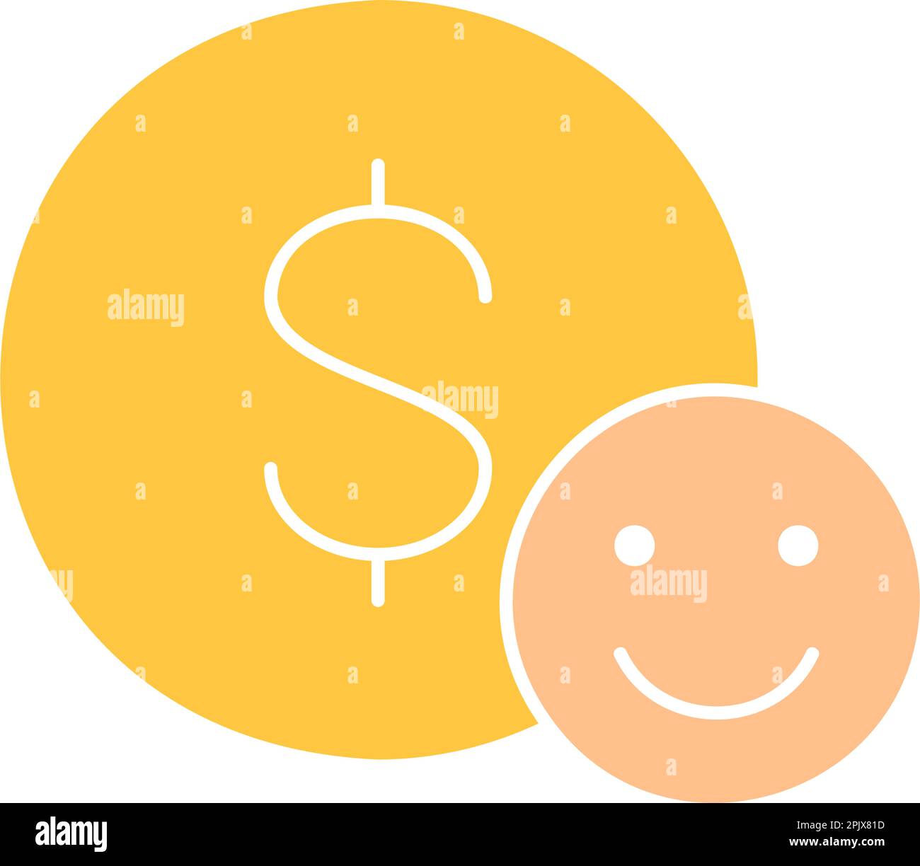Money happy face sad face Stock Vector Images - Alamy
