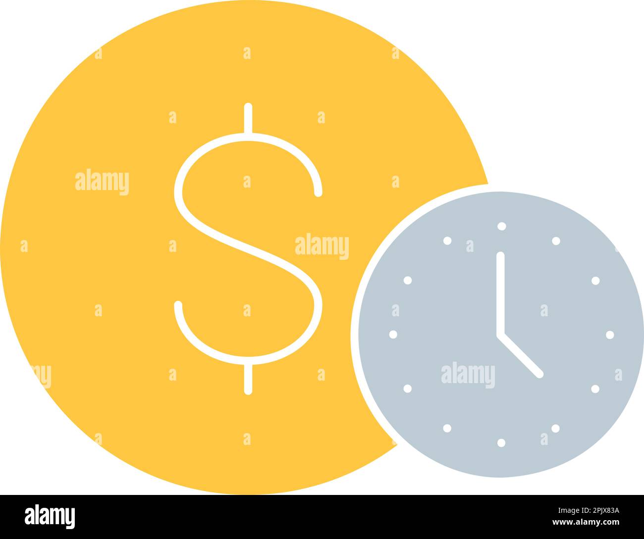 Future money icon outline Stock Vector Images - Alamy