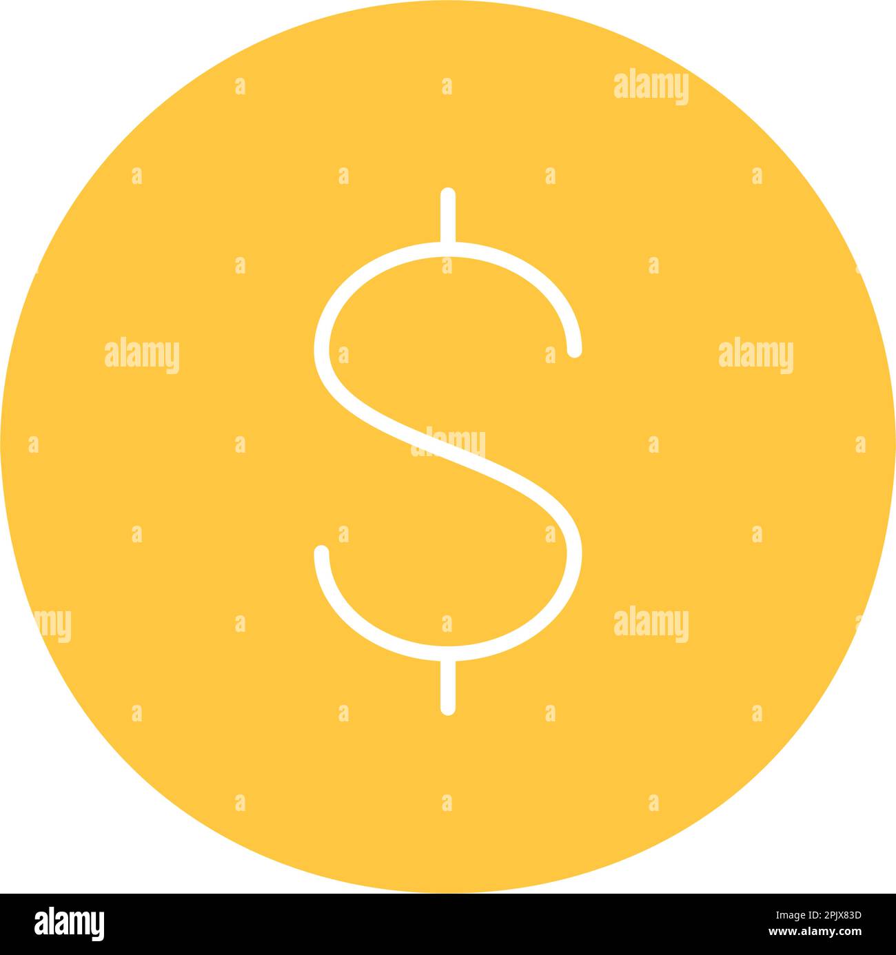 Coin, money, dollar white outline icon. Finance, payment, invest ...