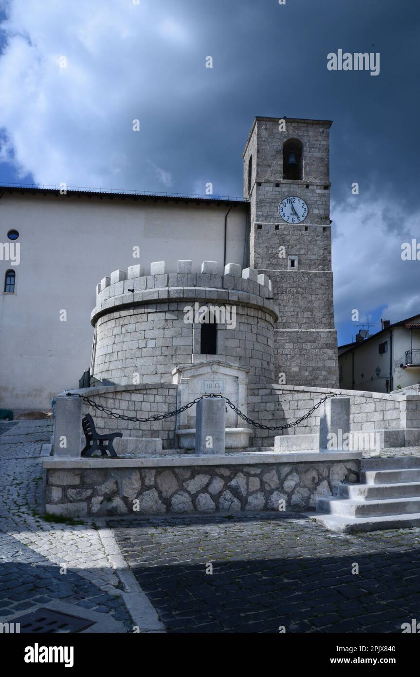 The medieval village of Opi in the Abruzzo National Park, Italy Stock ...