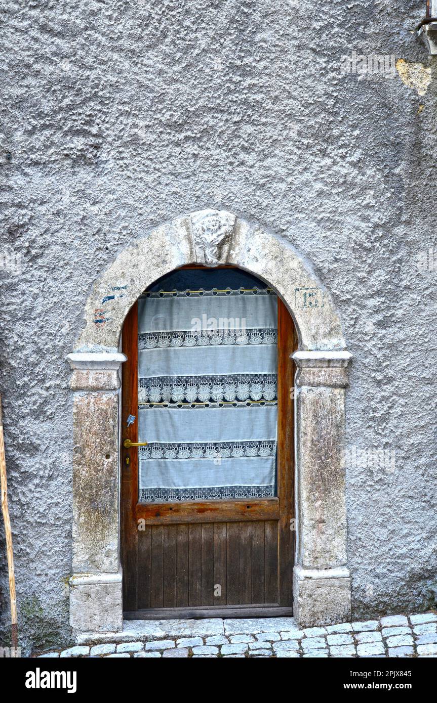 The medieval village of Opi in the Abruzzo National Park, Italy Stock ...