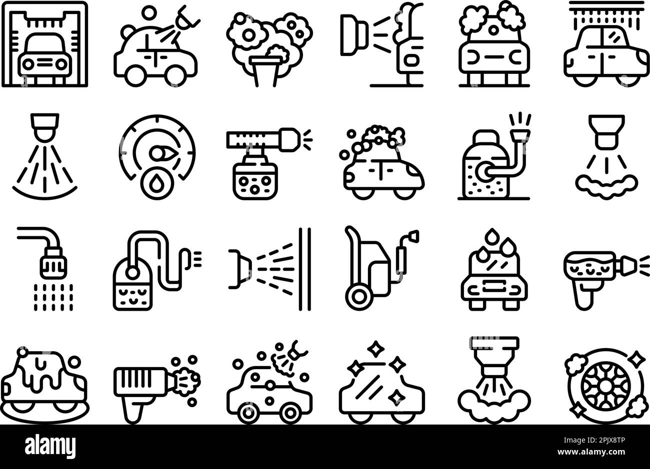 High pressure cleaning Stock Vector Images - Alamy