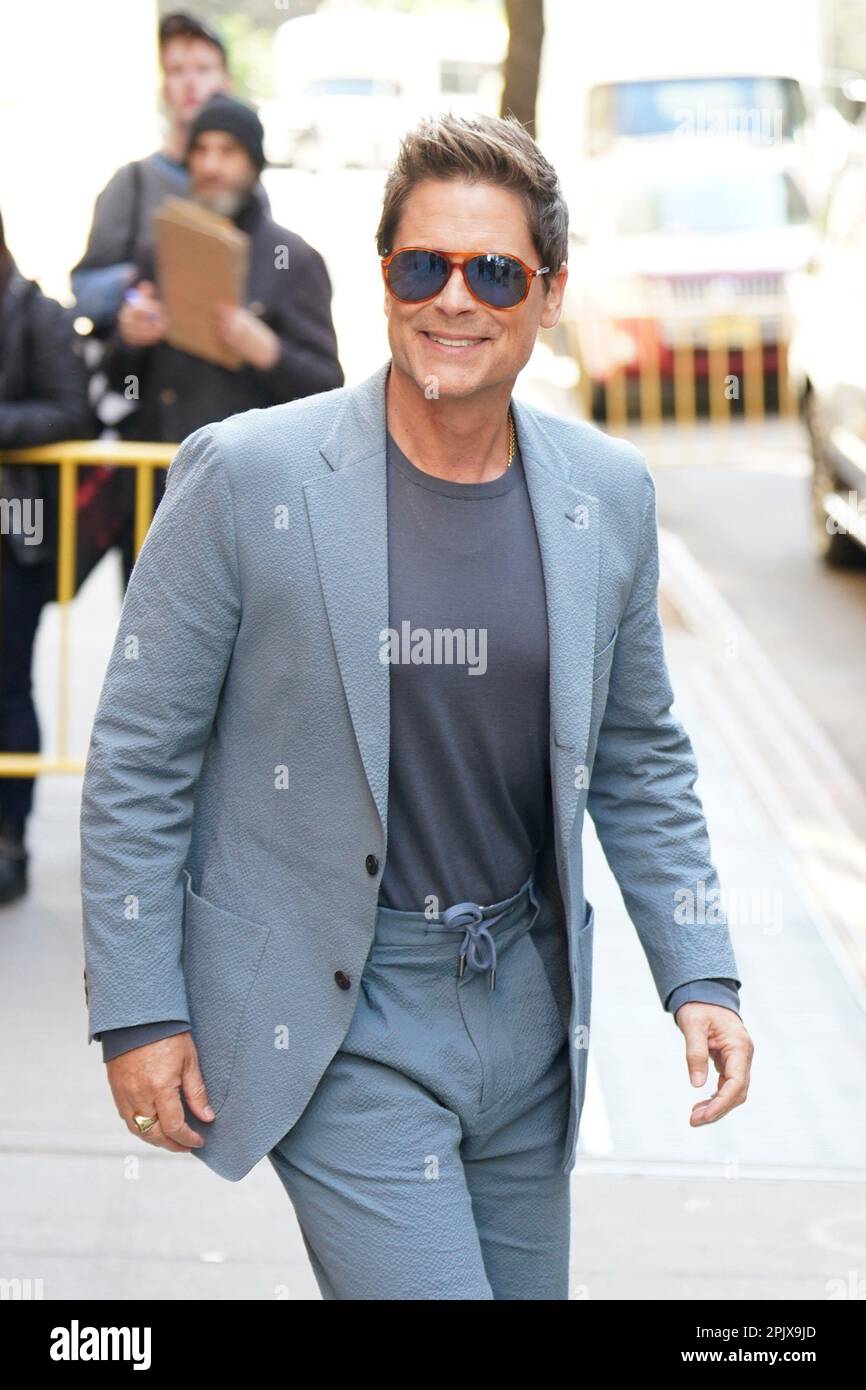 New York, NY, USA. 3rd Apr, 2023. Rob Lowe, THE VIEW out and about for ...
