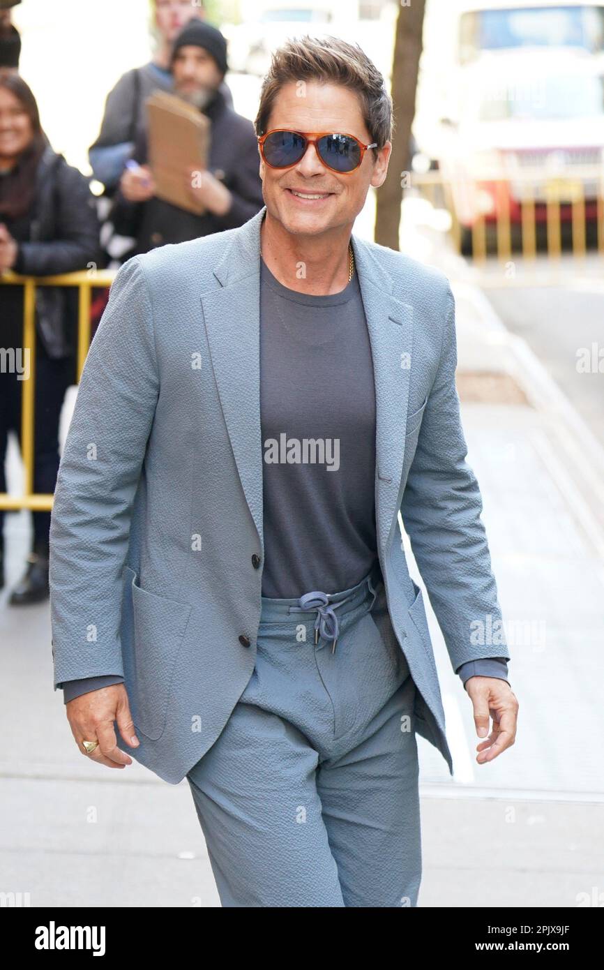 New York, NY, USA. 3rd Apr, 2023. Rob Lowe, THE VIEW out and about for ...