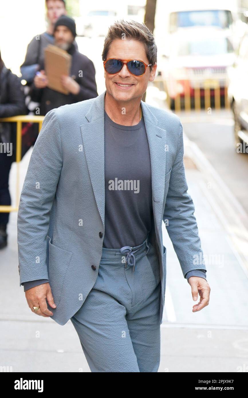 New York, NY, USA. 3rd Apr, 2023. Rob Lowe, THE VIEW out and about for ...