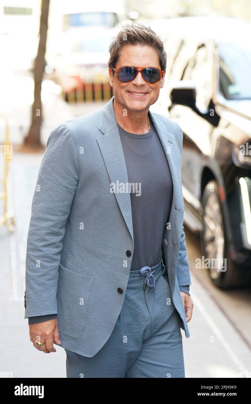 New York, NY, USA. 3rd Apr, 2023. Rob Lowe, THE VIEW out and about for ...