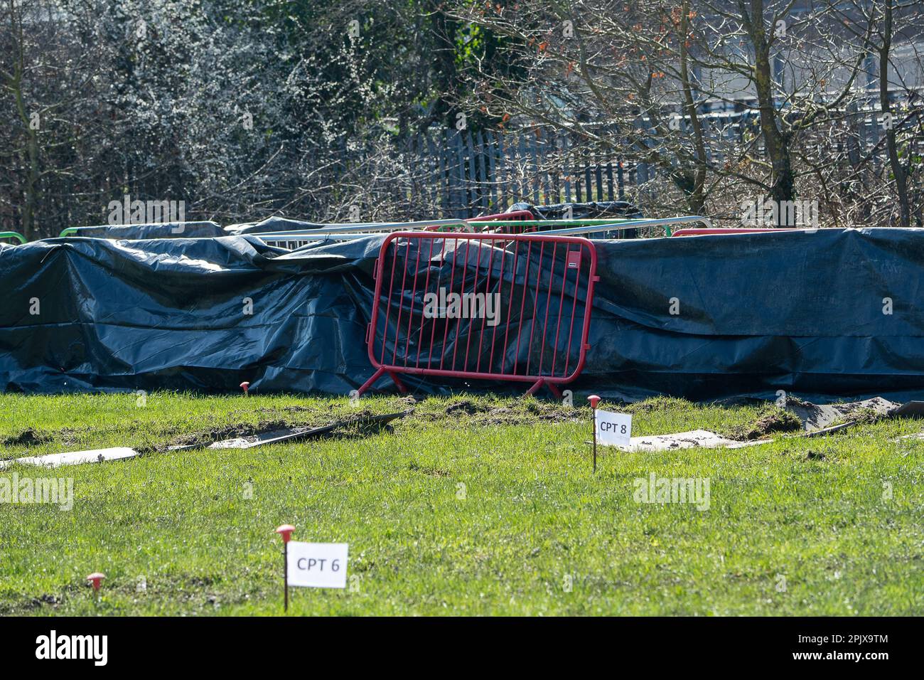 Ruislip, UK. 4th April, 2023. Following recent bubbling pools of liquid ...