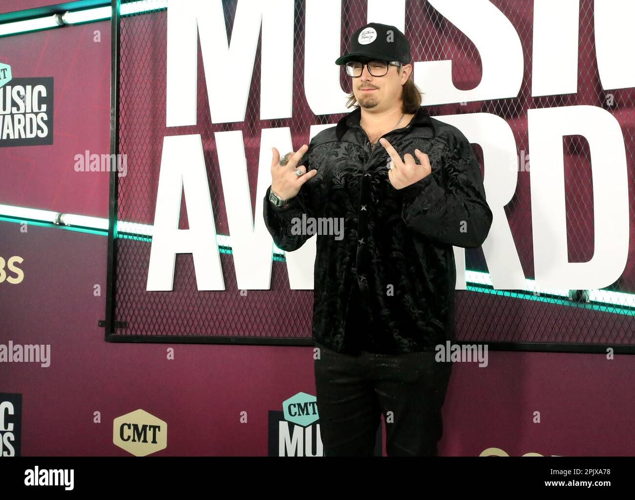 HARDY attends the 2023 CMT Music Awards at Moody Center on April 02 ...