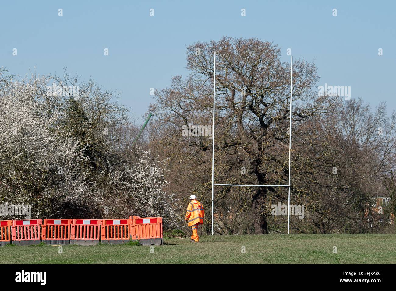 Ruislip, UK. 4th April, 2023. Following recent bubbling pools of liquid ...