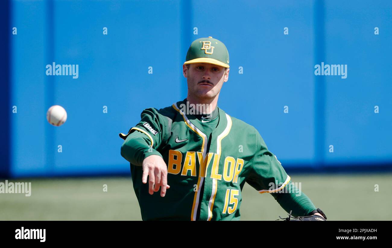 Baylor's Will Rigney during an NCAA college baseball game on Saturday ...