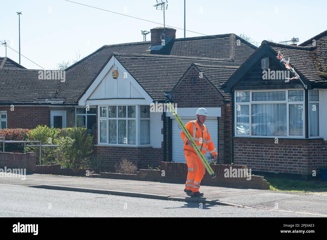 Ruislip, UK. 4th April, 2023. Following recent bubbling pools of liquid ...
